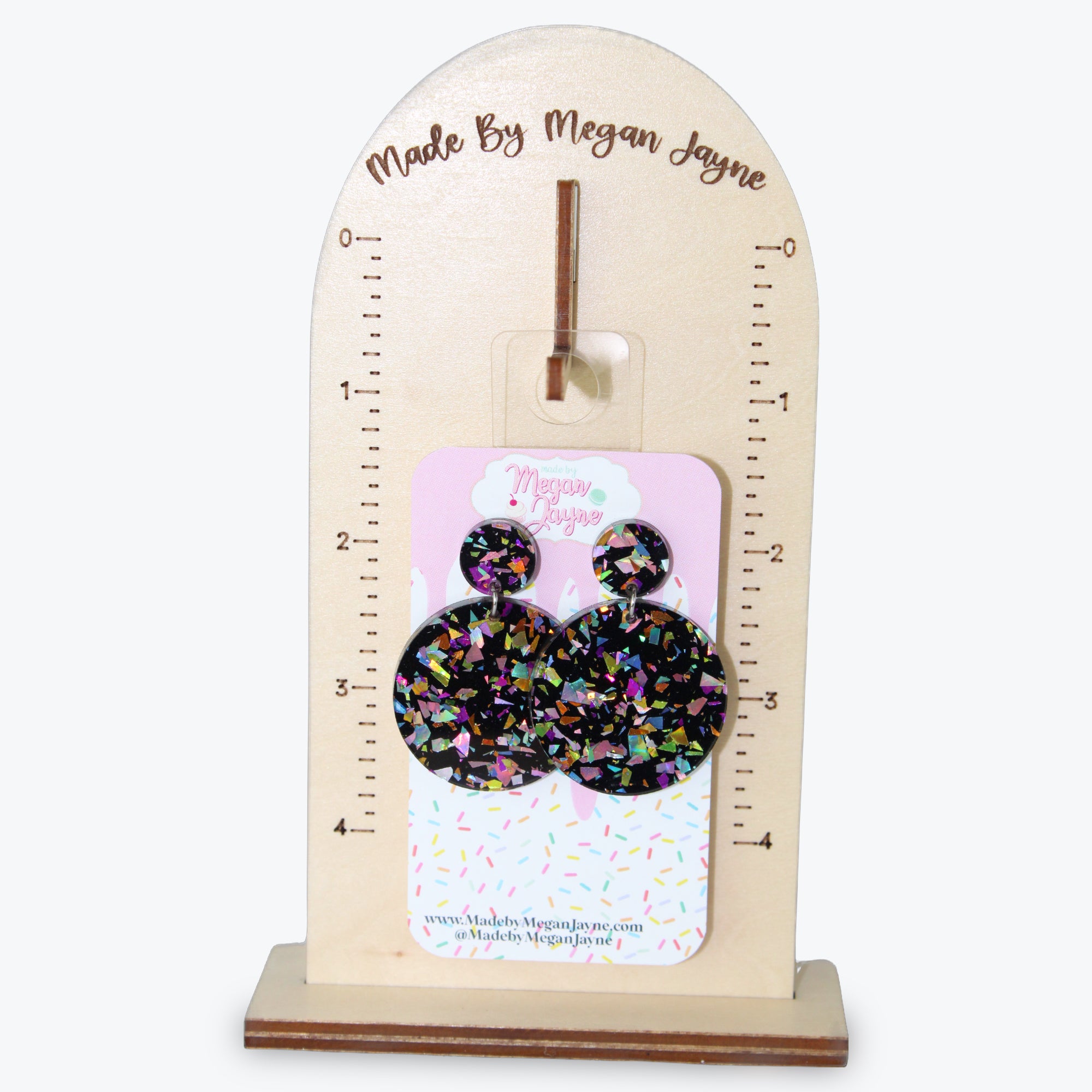 Handmade Acrylic Earrings | Made By Megan Jayne Bake Shop